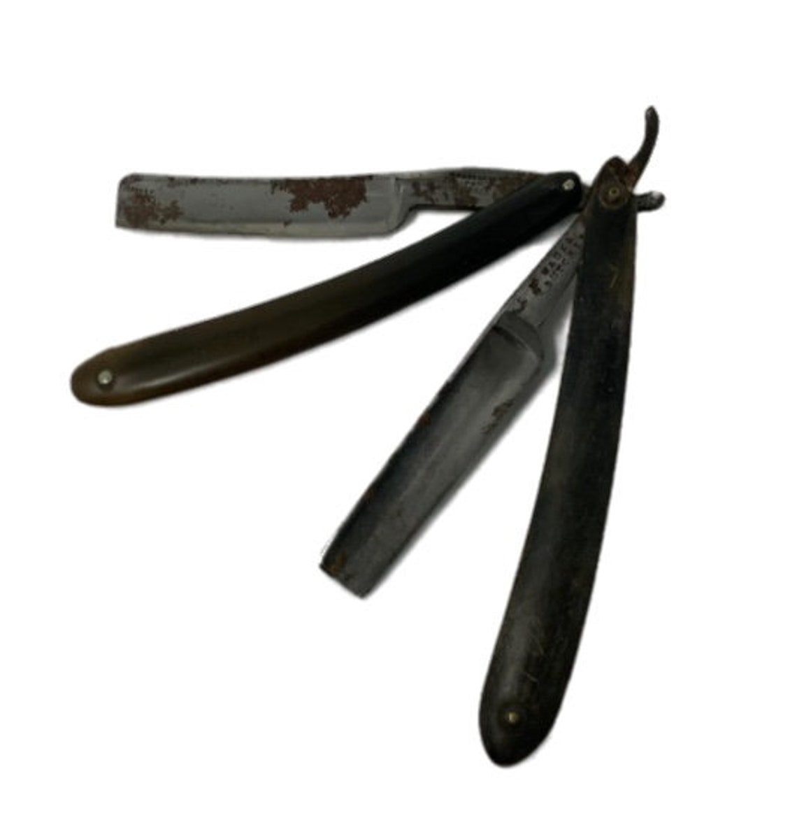 Civil War Era Straight Razors With Glass Topped Display Case and COA - Etsy