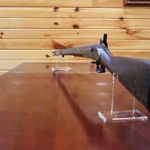 Acrylic Rifle Display Stands Tall 7.5" or Short 5" Thick Acrylic and ...