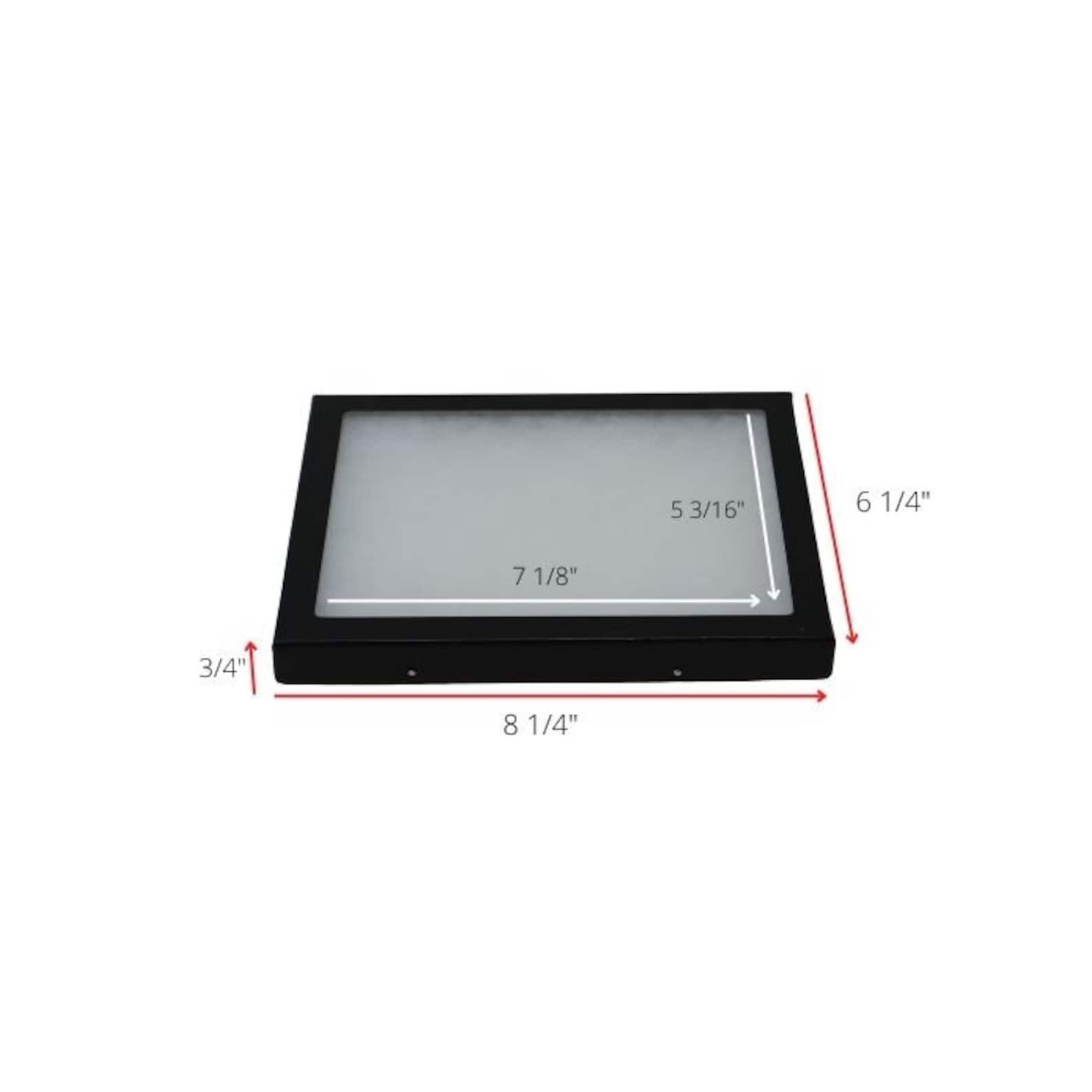 6 Pack of Riker Display Cases 6 X 8 X 3/4 for Collectibles Jewelry ...