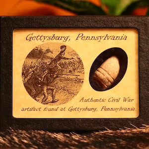 Civil War Relic From the Battle of Gettysburg With Display Case and COA ...