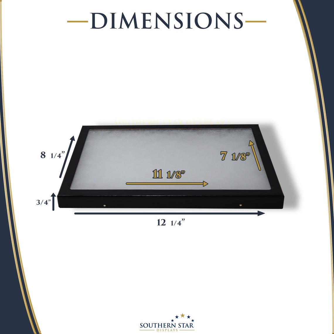3 Pack of Riker Display Cases 8 X 12 X 3/4 for Collectibles Jewelry ...