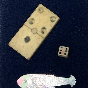 Revolutionary War Era Game Pieces Domino, Stamp Act Dice, & Poker Chip ...