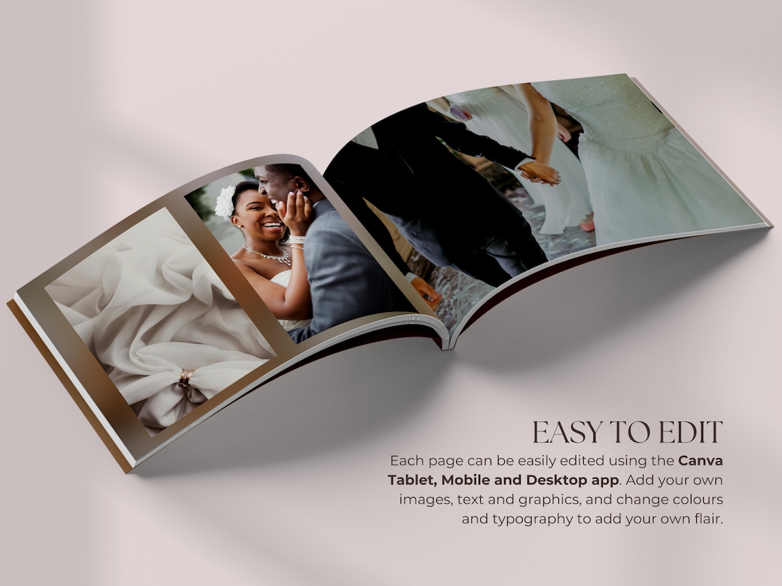 Editable Digital Wedding Photobook, Editable Wedding Moments Photobook ...