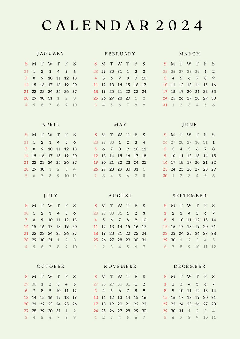 Minimalist 2024 Journal, 2024 Planner, Year Planner, Yearly to Do List ...