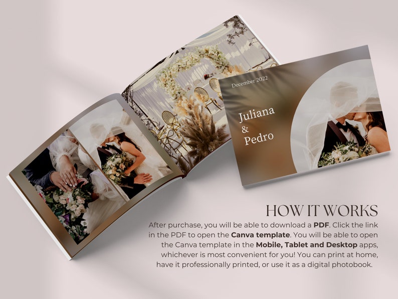 Editable Digital Wedding Photobook, Editable Wedding Moments Photobook ...
