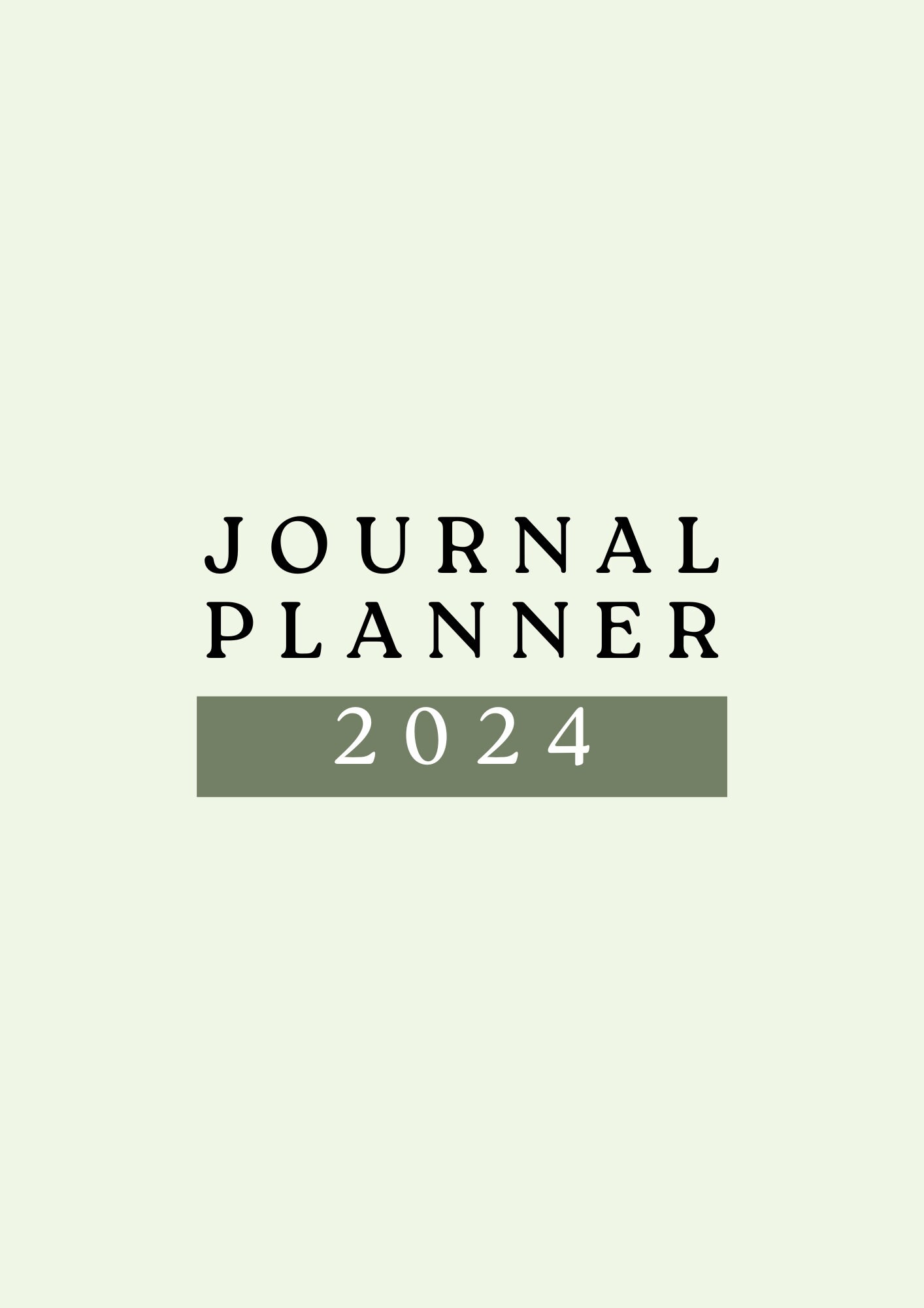 Minimalist 2024 Journal, 2024 Planner, Year Planner, Yearly to Do List ...