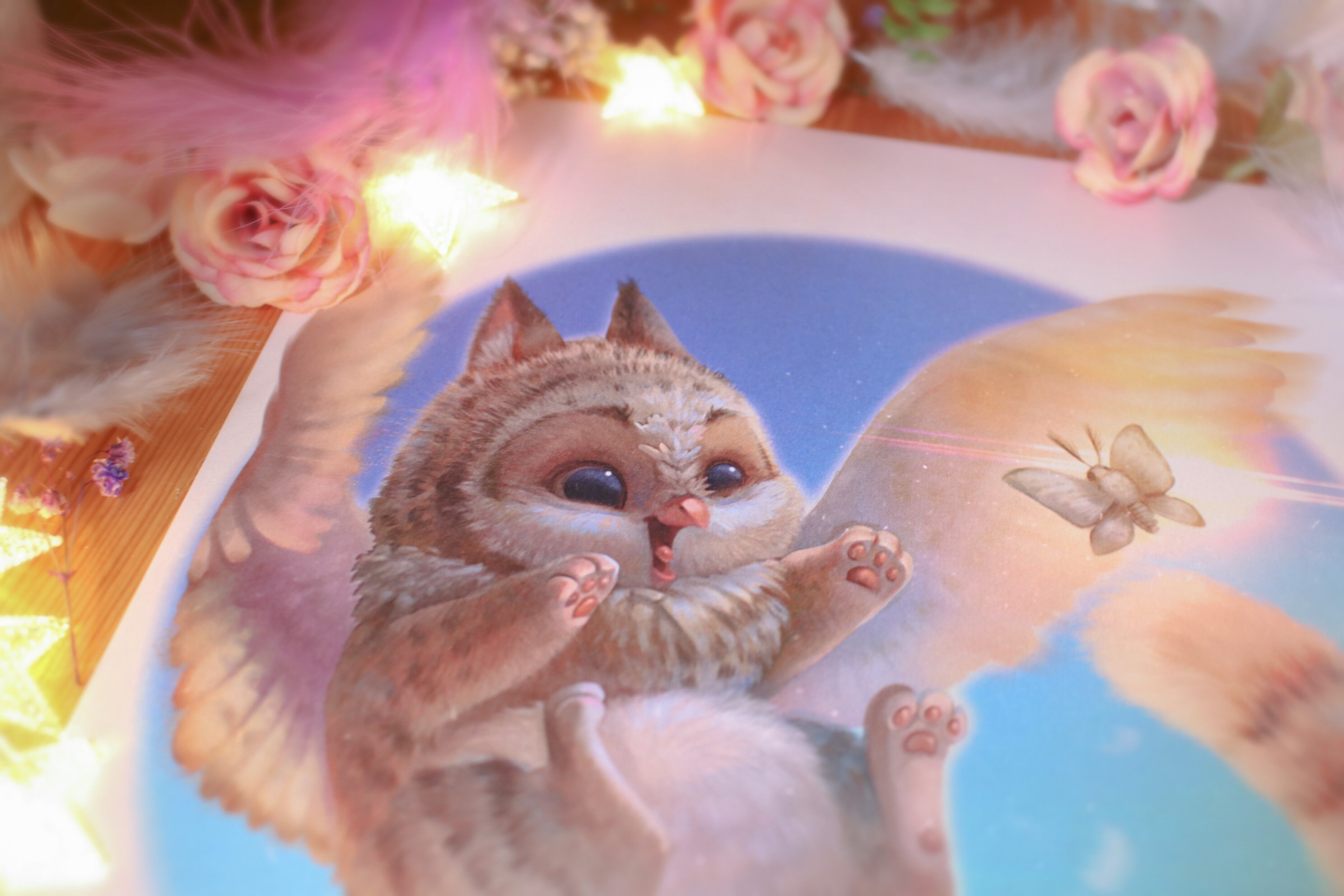 Chubby Baby Griffin Art Print - Etsy