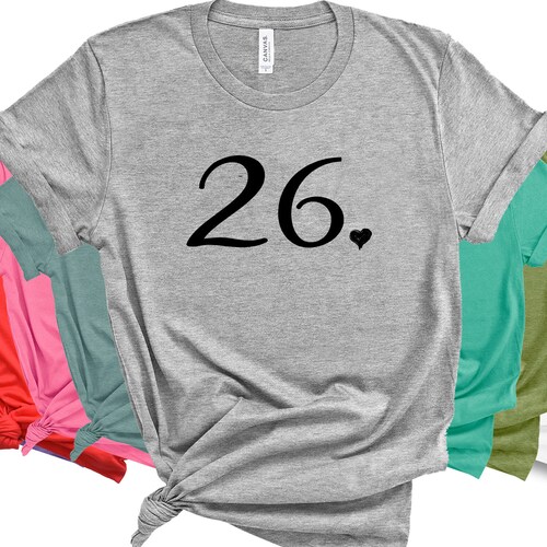 26 Years Old Tshirt 26th Birthday Shirt 26th Birthday Gift | Etsy