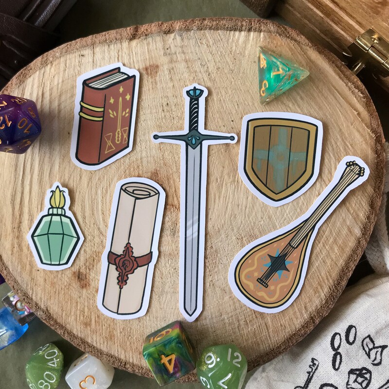 Fantasy Stickers - Etsy