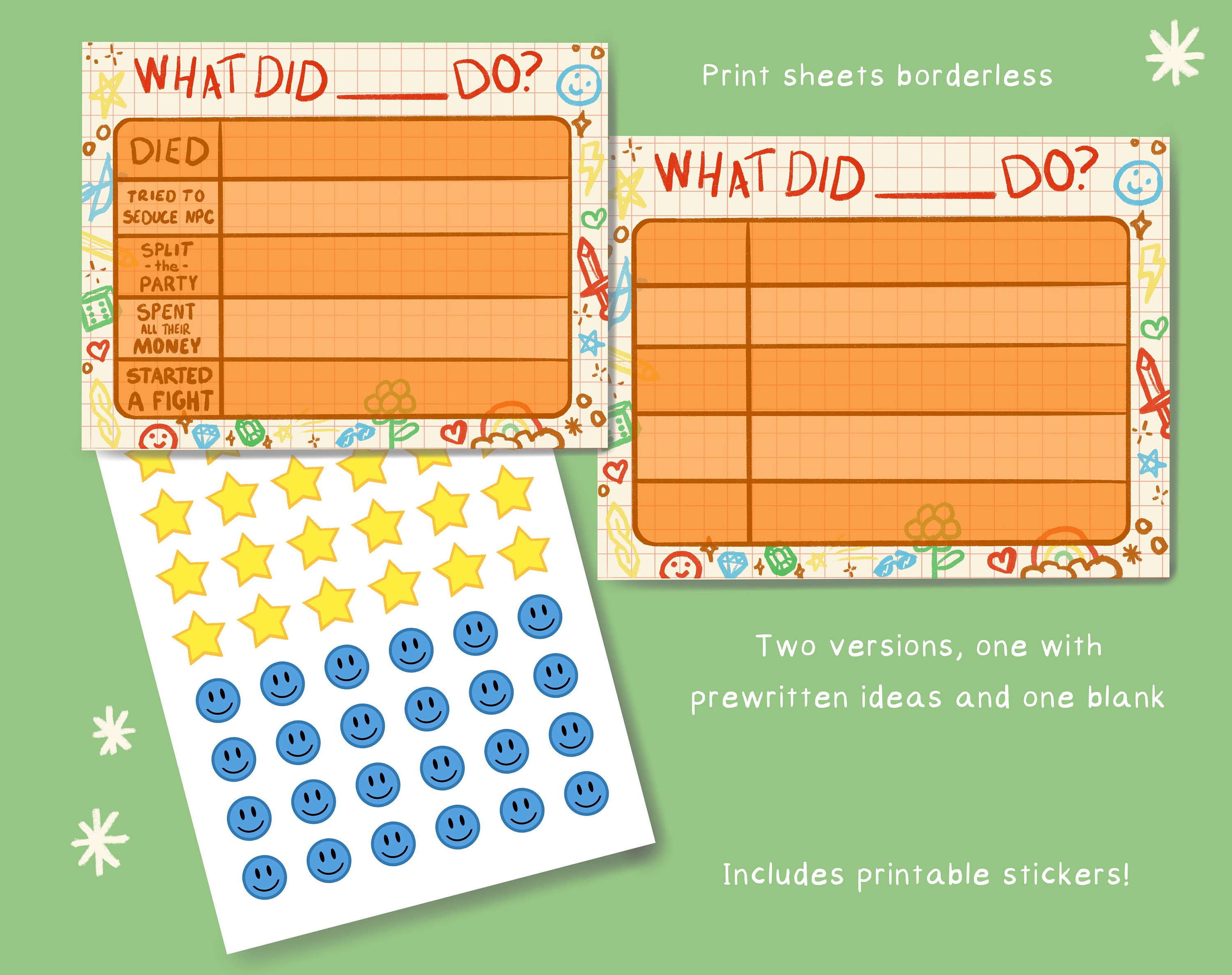 Dnd Achievement Chart Dnd Printable Dnd Accomplishments - Etsy