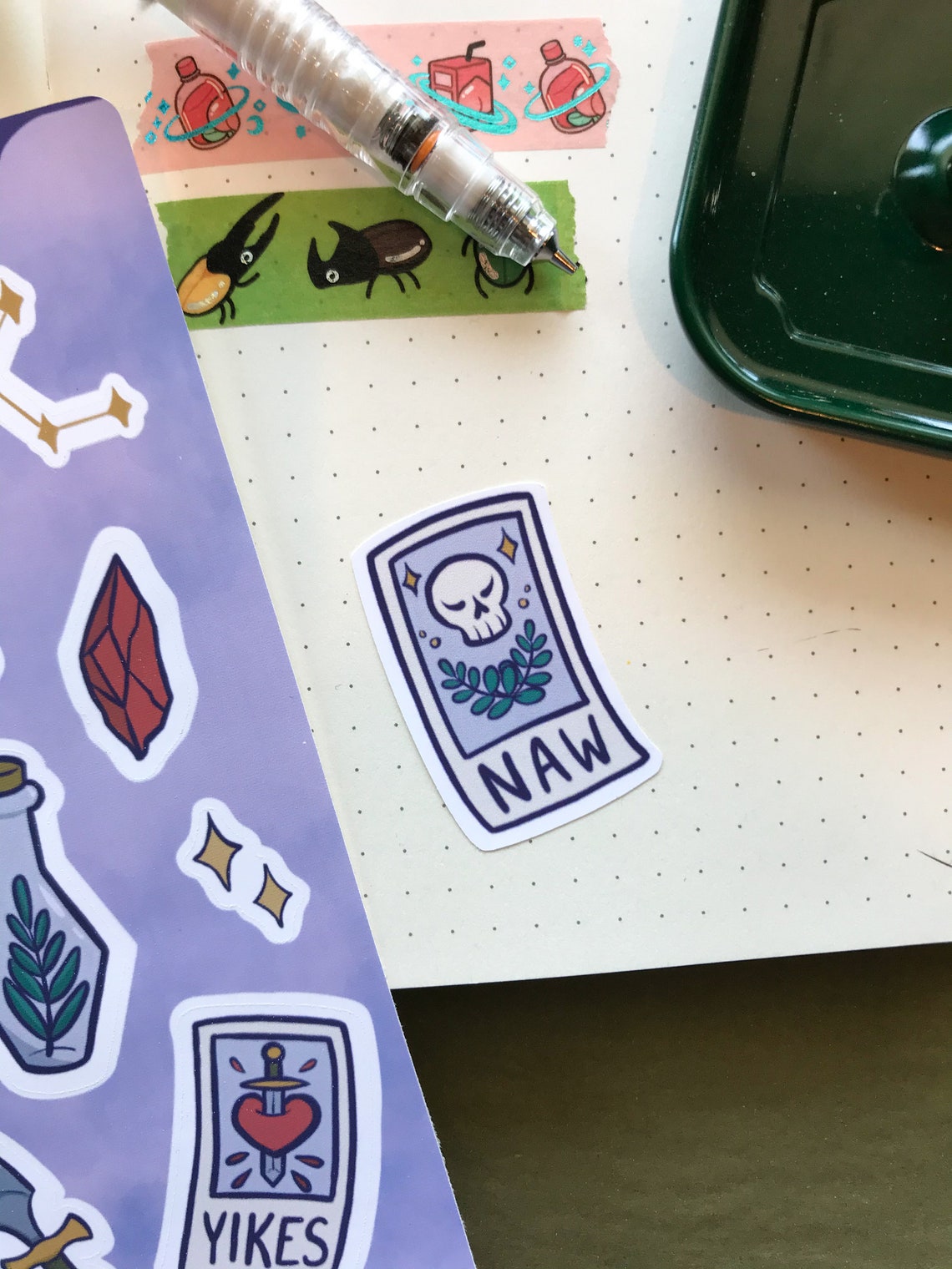 Fortune Sticker Sheet Fortune Telling Stickers Matte - Etsy