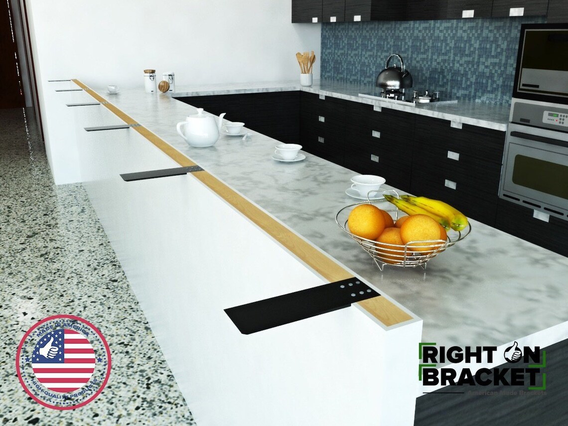 Flat Countertop Support Bracket - Etsy