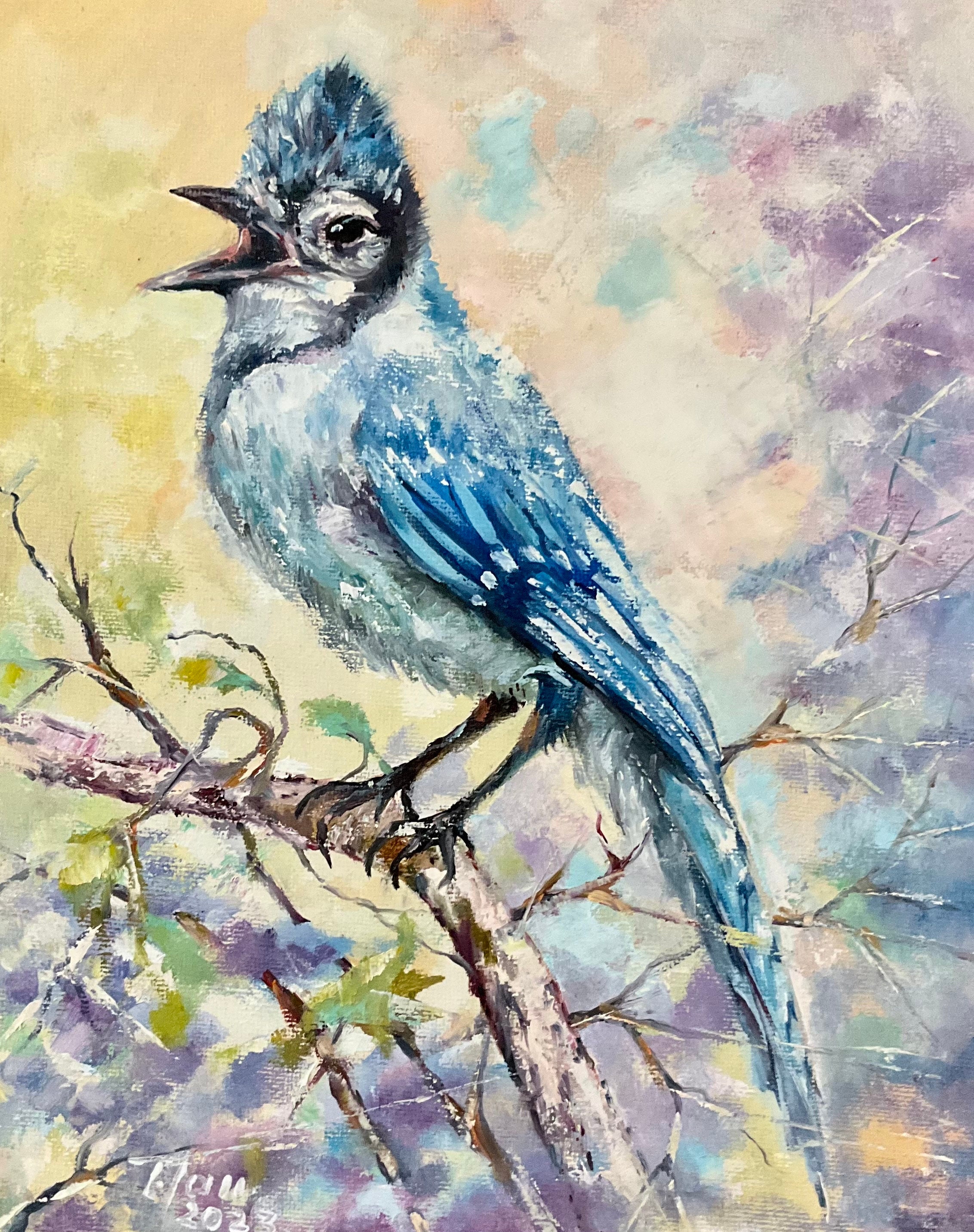 Beautiful Birds Paintings On Canvas