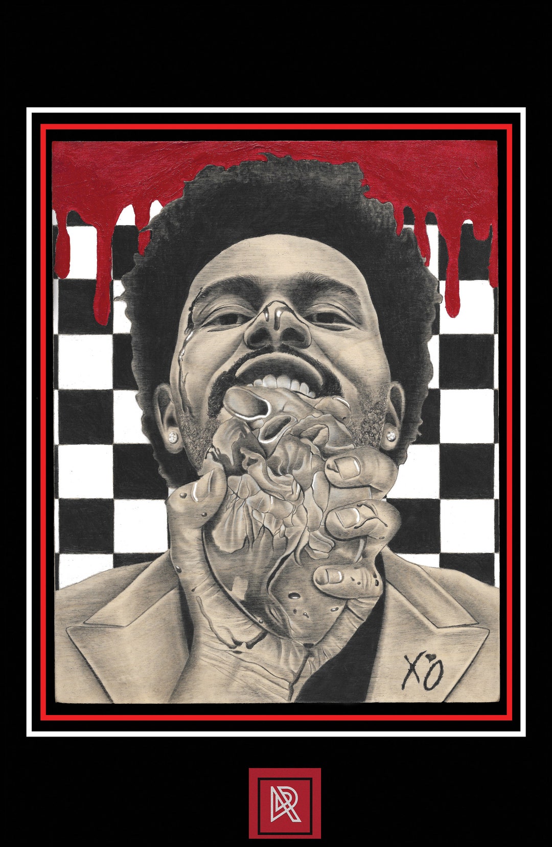 The Weeknd Art Print Musician Wall Art Modern Music Decor the Weeknd ...