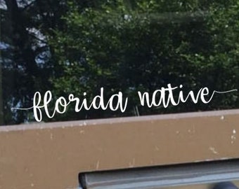 Florida Car Decal | Etsy