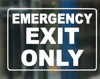Emergency exit | Etsy