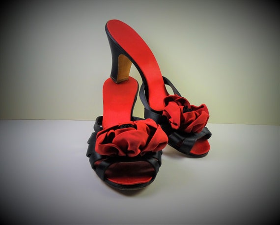 Mid Century Boudoir Slippers Gem