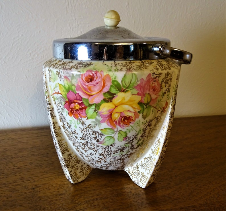 A.J. Wilkinson 'celtic Rose' Biscuit Jar & Condiment Jar - Etsy