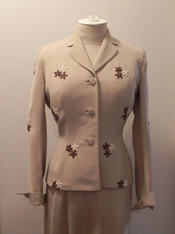 1940's Forstmann 100% wool ladies suit - Gem