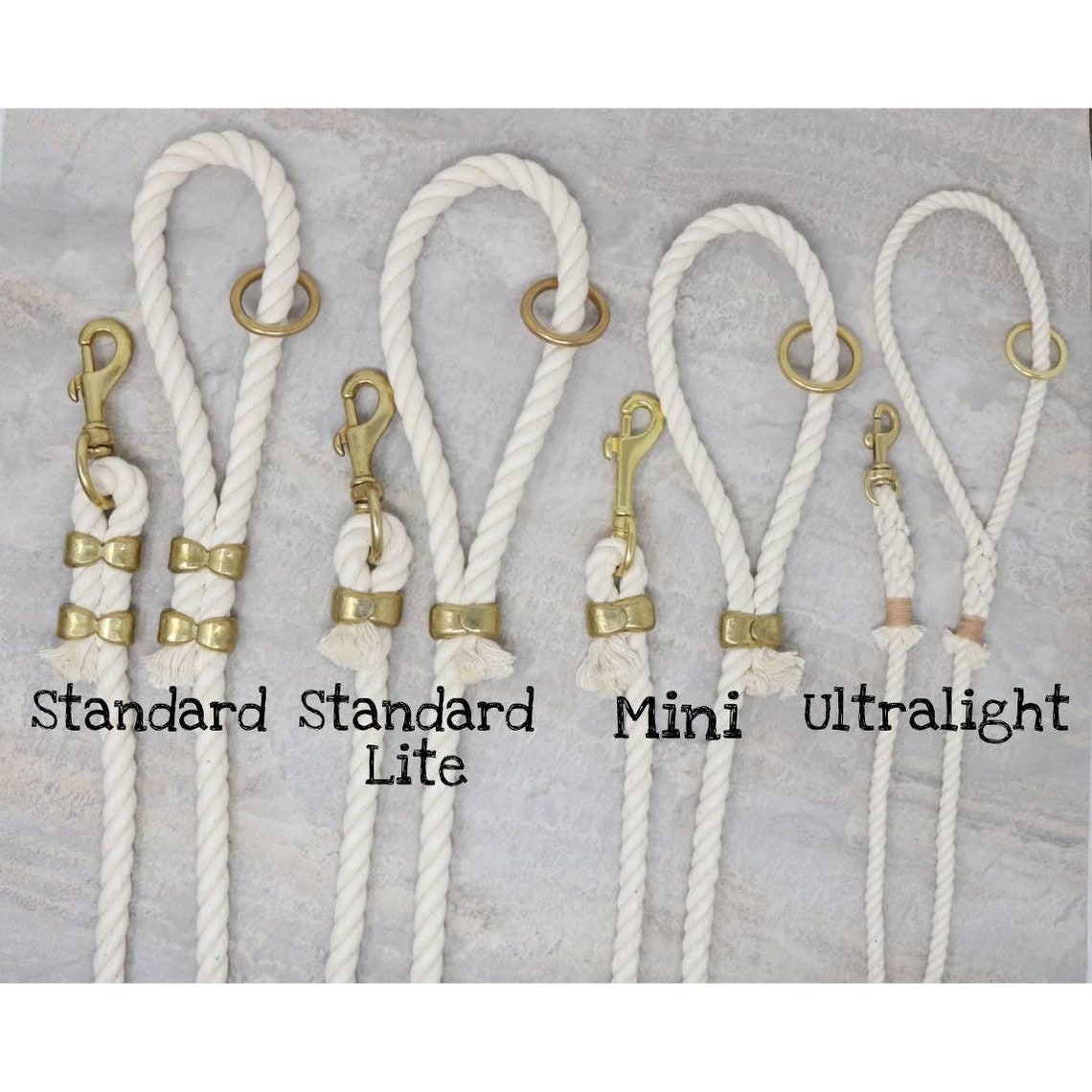 Cotton Rope Leash Natural undyed | Etsy