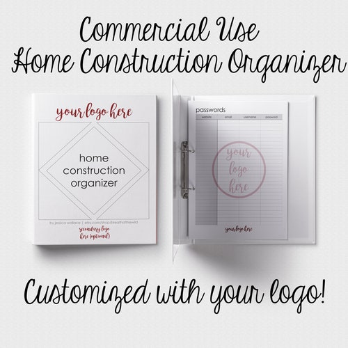 New Home Building Construction Planner & Organizer Over 60 - Etsy