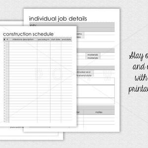New Home Building Construction Planner & Organizer - Over 60 Instantly ...