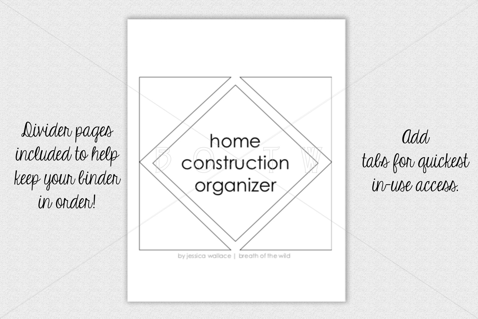 New Home Building Construction Planner & Organizer - Over 60 Instantly ...