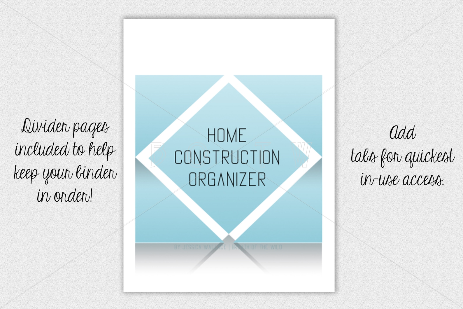Blue New Home Building Construction Planner & Organizer - Over 60 ...