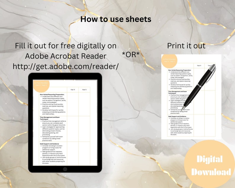 11 Plus Study and Exam Checklist - Boost Exam Success - Etsy UK
