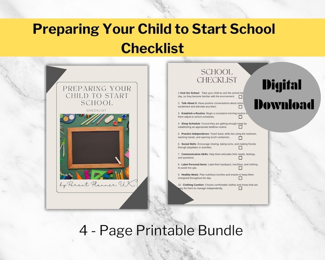 Prepare Your Child to Start School - A Reception / Kindergarten ...