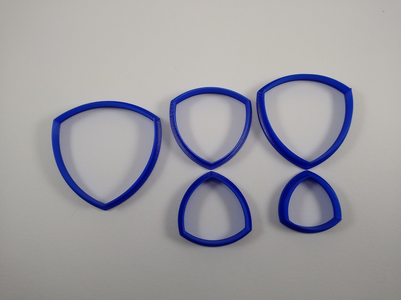 Polymer Clay Cutters for Rounded Bowed Equilateral Triangles, Pendant ...