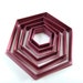 Hexagon Cutters Set of 5 for Polymer Clay or PMC , 3D Printed Polymer ...