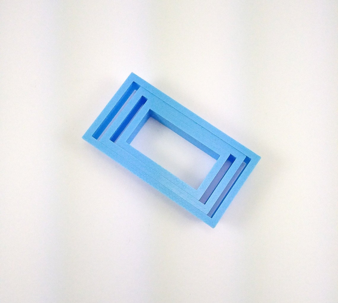 Polymer Clay Rectangle Cutters Set of Three 1 1/2 x 3/4 2 | Etsy