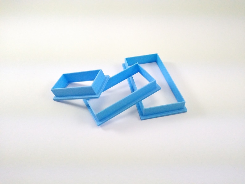 Polymer Clay Rectangle Cutters Set of Three 1 1/2 X 3/4 2 X | Etsy