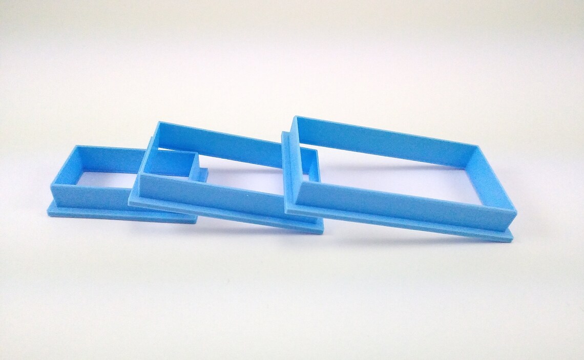 Polymer Clay Rectangle Cutters Set of Three 1 1/2 X 3/4 2 X | Etsy