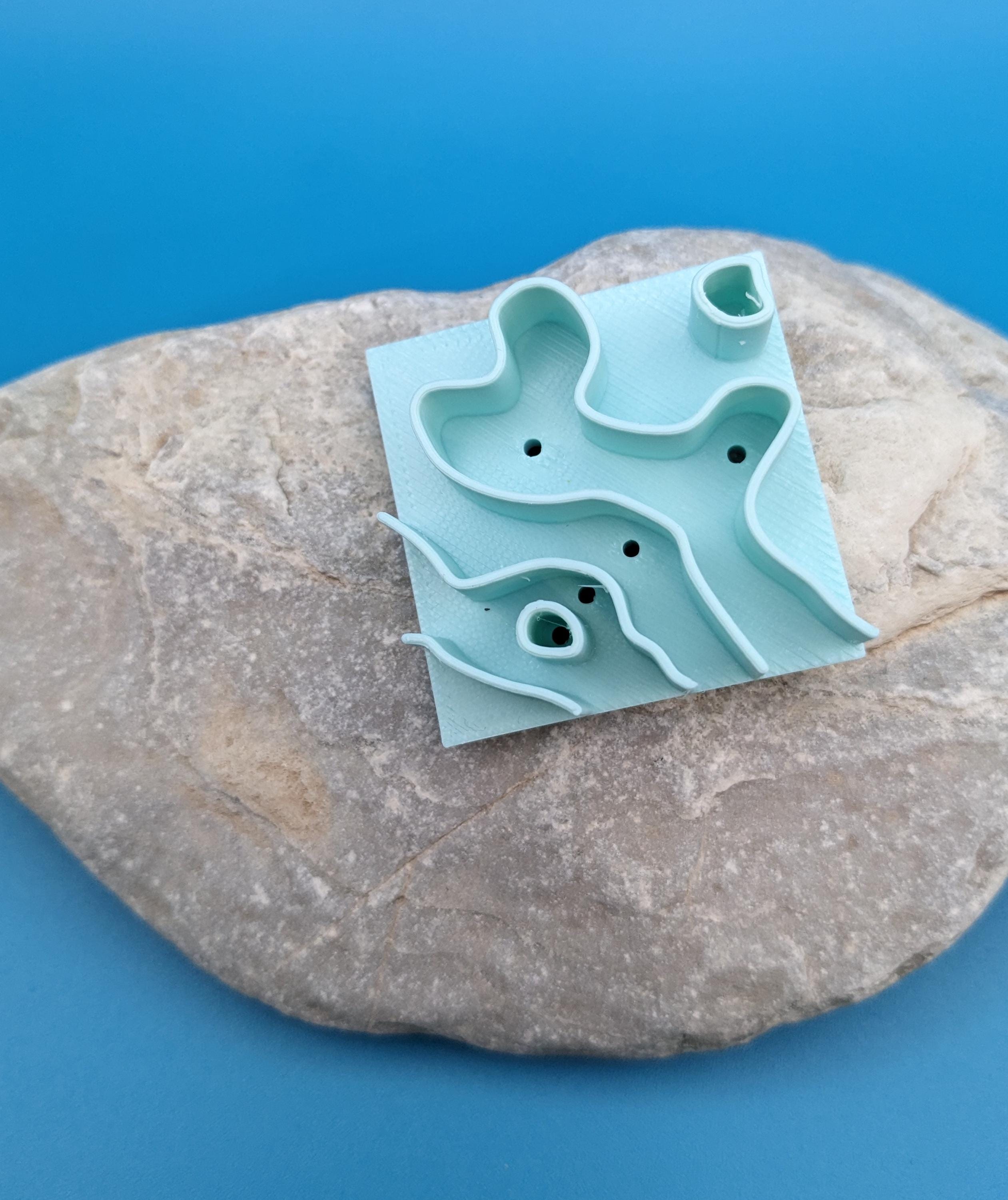 Imprint Tool 3-D Stamp Polymer Clay Mokume Gane Texture Mica Shift ...