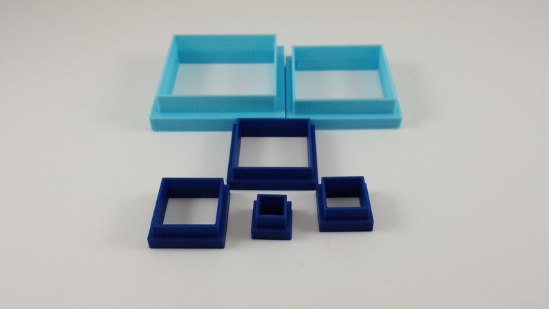 Square Cutter Set of 6 1/3 1/2 3/4 1 1 1/2 and 1 3/4 Inch - Etsy