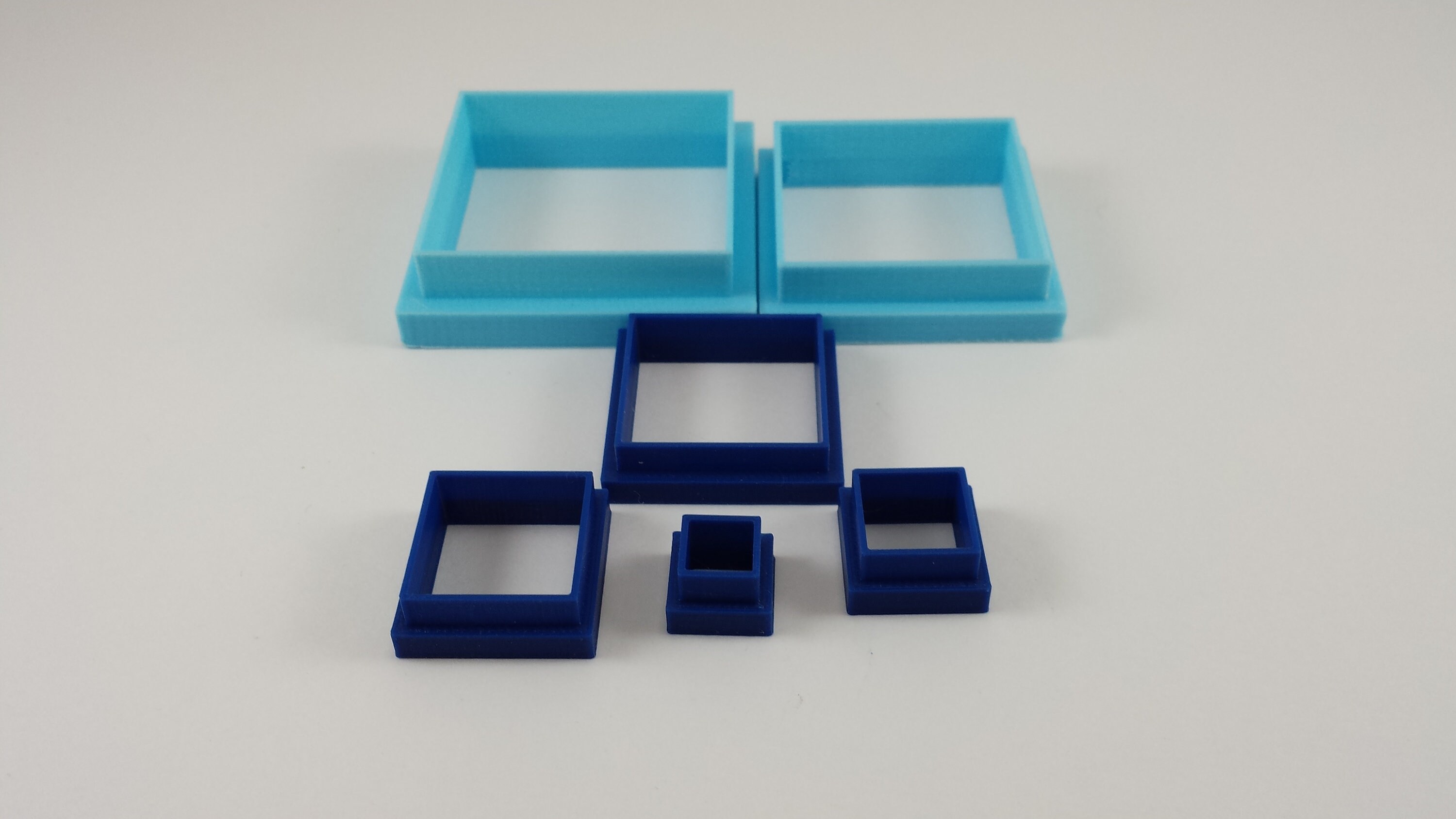 Square Cutter Set of 6 1/3 1/2 3/4 1 1 1/2 and 1 3/4 Inch - Etsy