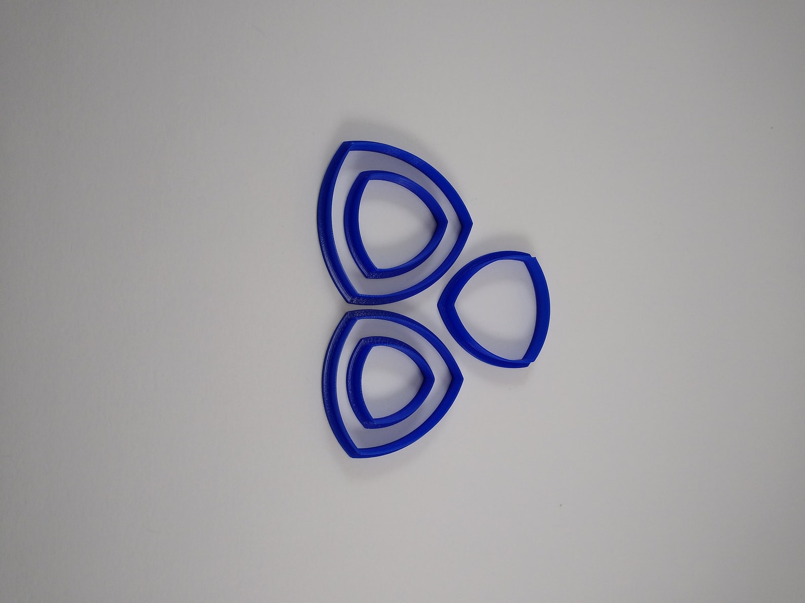 Polymer Clay Cutters for Rounded Bowed Equilateral Triangles, Pendant ...