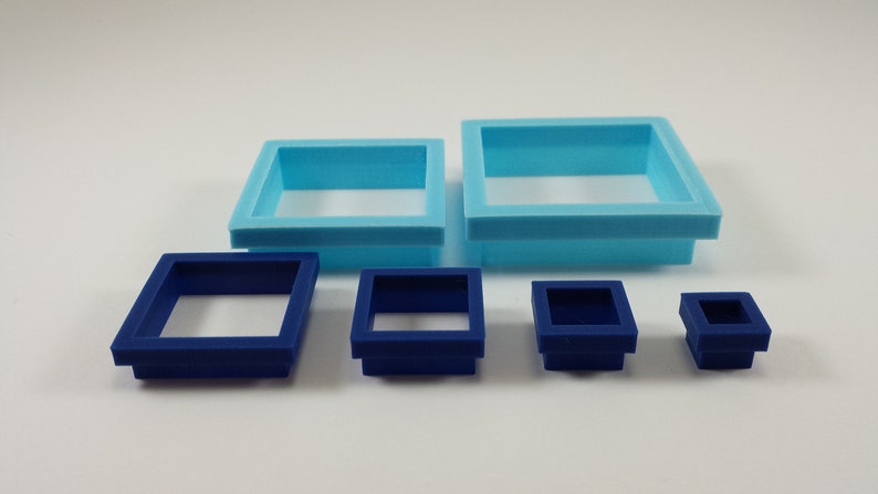Square Cutter Set of 6 1/3 1/2 3/4 1 1 1/2 and 1 3/4 Inch - Etsy