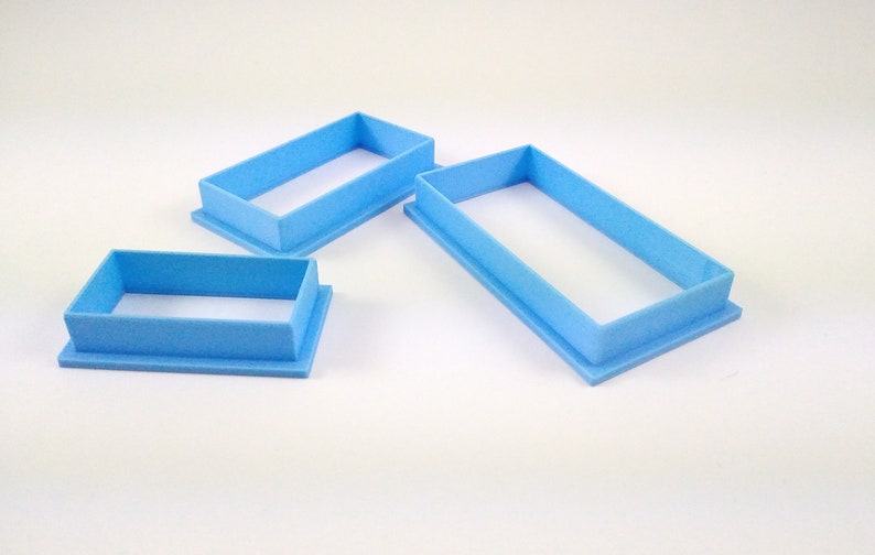 Polymer Clay Rectangle Cutters Set of Three 1 1/2 X 3/4 2 X | Etsy