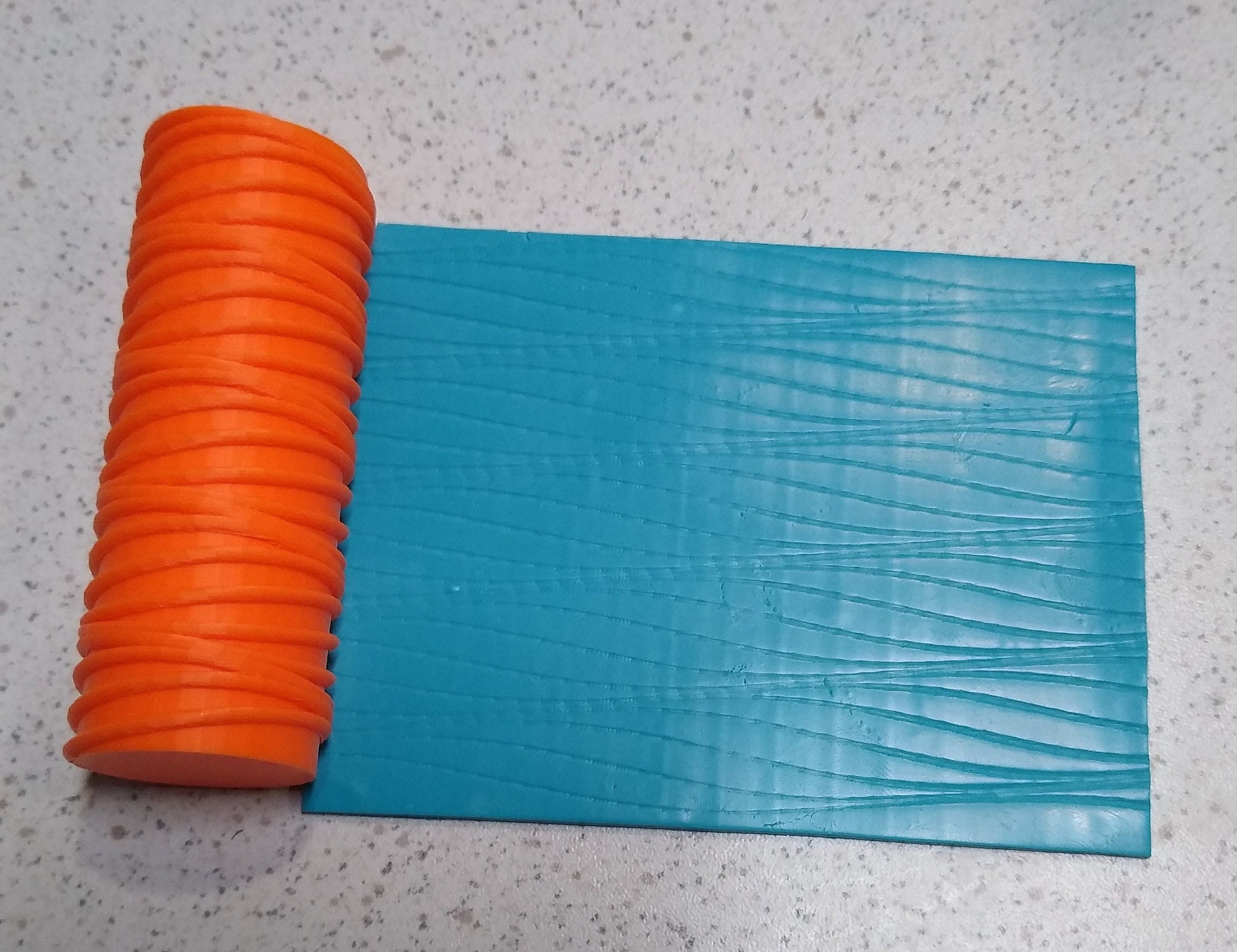 Texture Roller Wavy Design Imprint Tool for Polymer Clay - Etsy