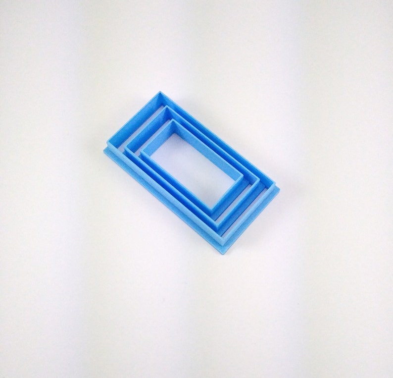 Polymer Clay Rectangle Cutters Set of Three 1 1/2 X 3/4 2 X | Etsy