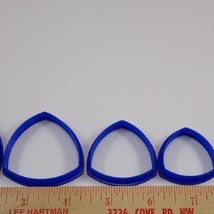 Polymer Clay Cutters for Rounded Bowed Equilateral Triangles, Pendant ...