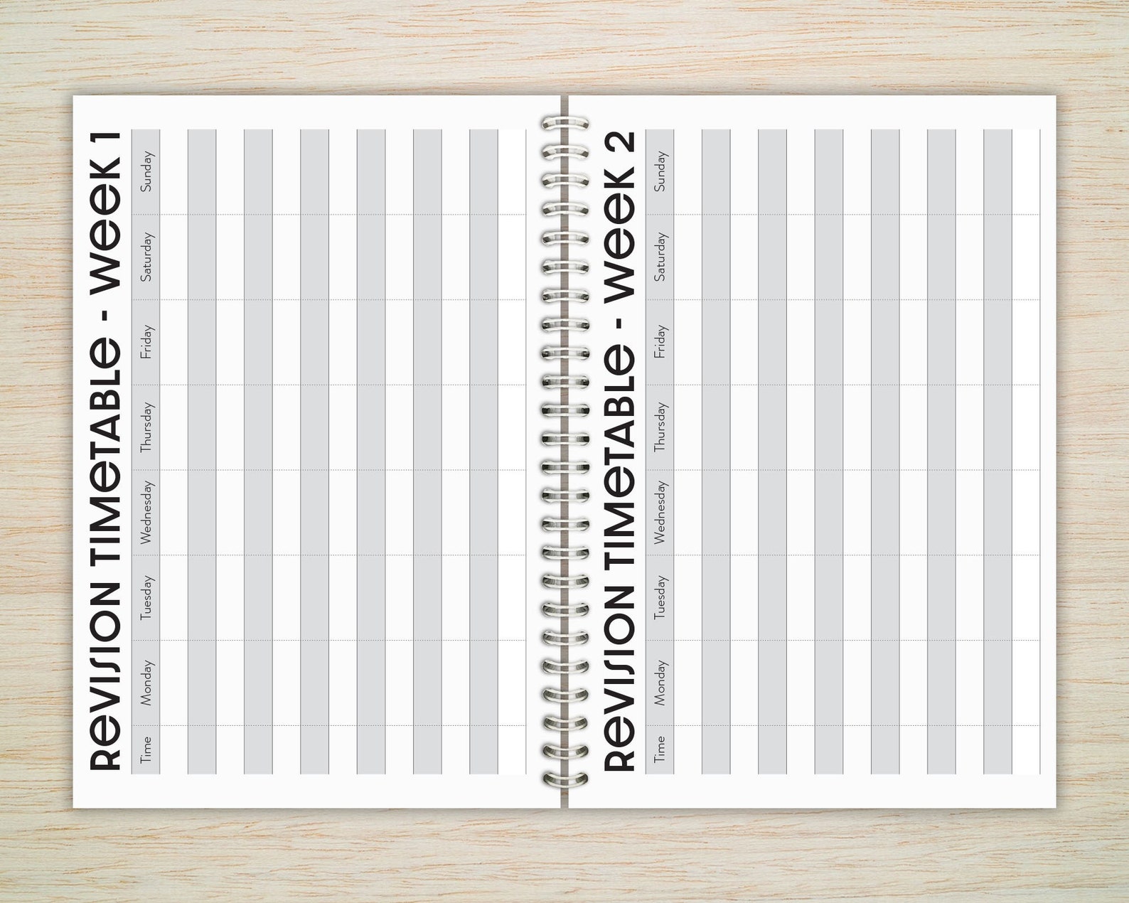 Revision Journal School Study Planner Notebook GCSE Exam Diary ...