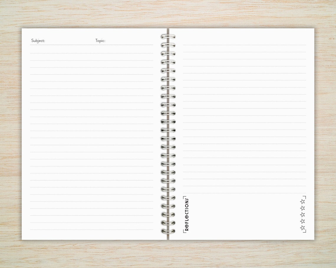 Revision Journal School Study Planner Notebook GCSE Exam Diary ...