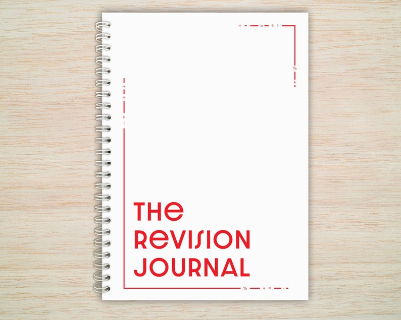 Revision Journal School Study Planner Notebook GCSE Exam Diary ...