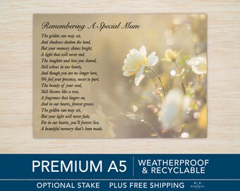 Remembering A Special Nan Grave Card Nan Funeral Tribute Nan Grave ...