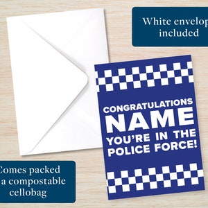 Personalised Police Passing Out Card Large A5 Premium Card - Etsy UK