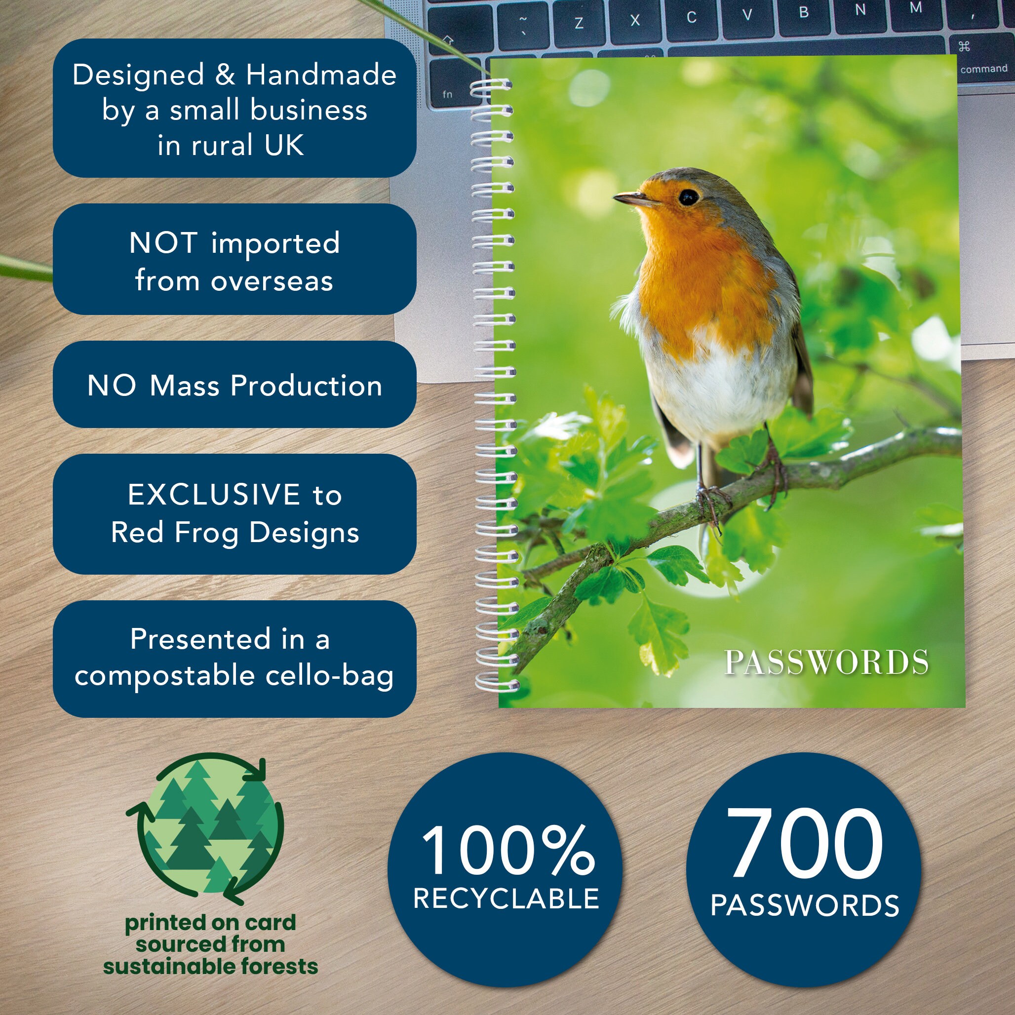 A5 Password Book for 700 Passwords A5 Spiral Password Notebook A Z ...